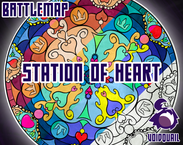 Station of Heart TTRPG Battlemap by Casually Nefarious