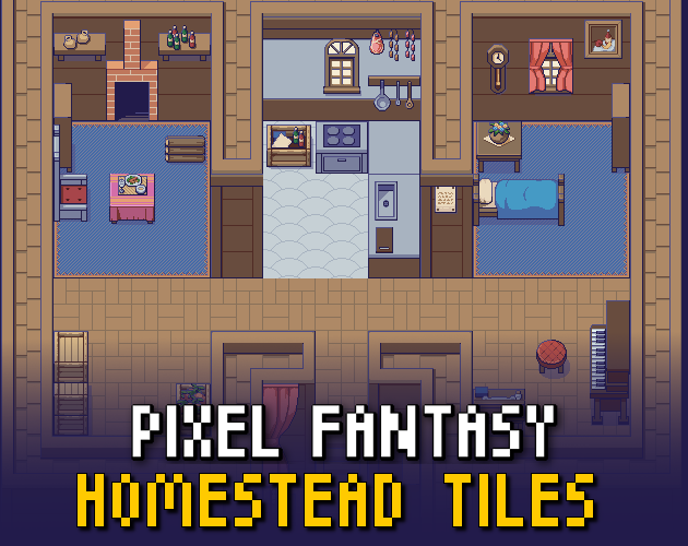 PIXEL FANTASY TILES - HOMESTEAD by Caz