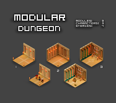 Pack - Modular Dungeon by Juanluich