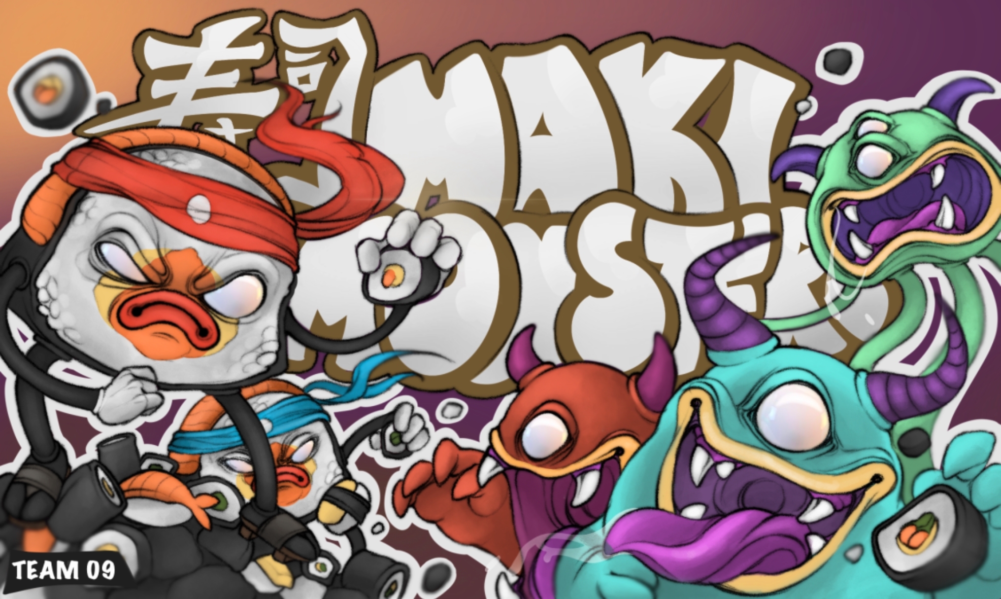 Maki Monsters by Dyreo