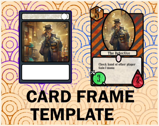 Card Frame Template Prototype by PIPOSCHPATZ