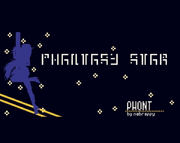 phantasy star | font by nabrappy
