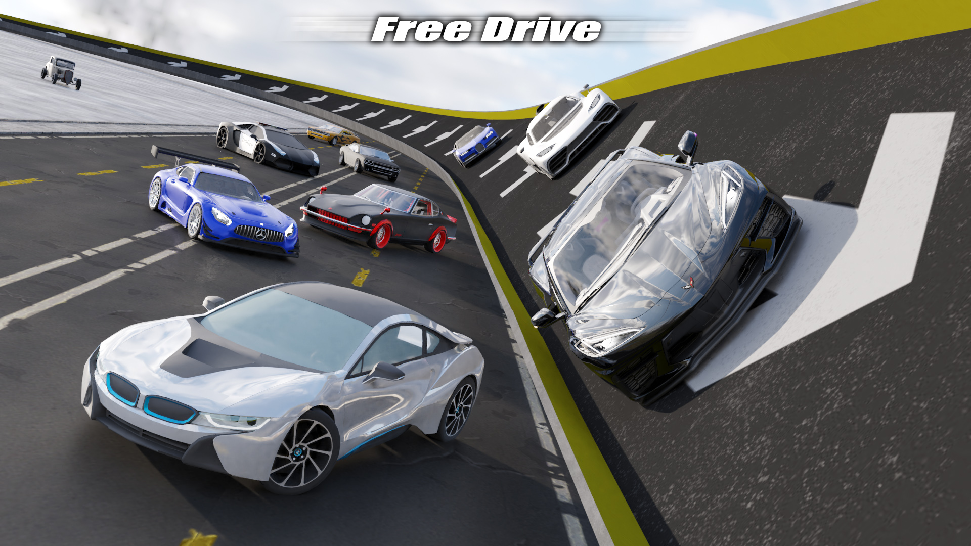 Free Drive: Multiplayer Car Driving Simulation by rahmanitechnologies