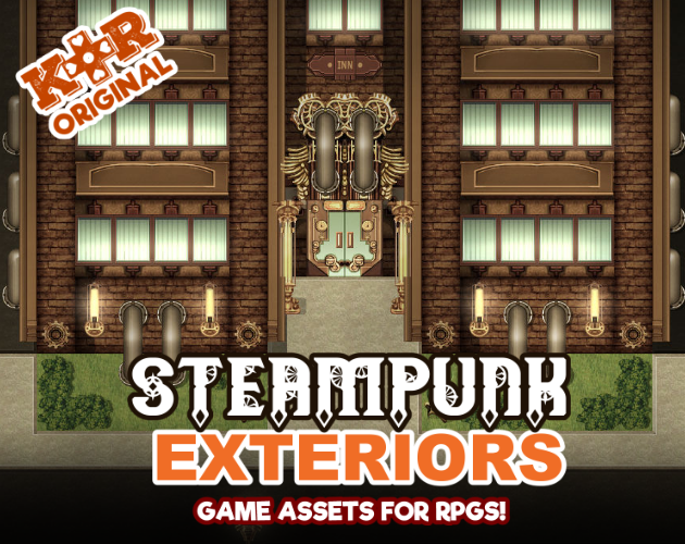 KR Steampunk Exterior Tileset for RPGs by Kokoro Reflections
