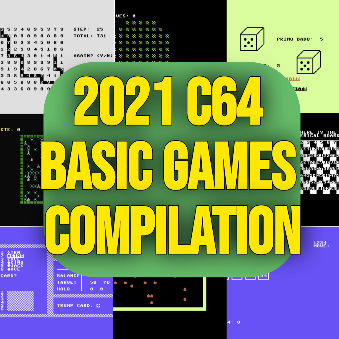 2021 C64 Basic Games Compilation by Cout Games