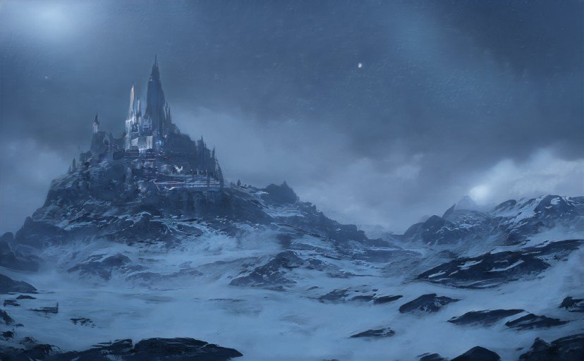 Snow - Covered Castle by Fahnzy