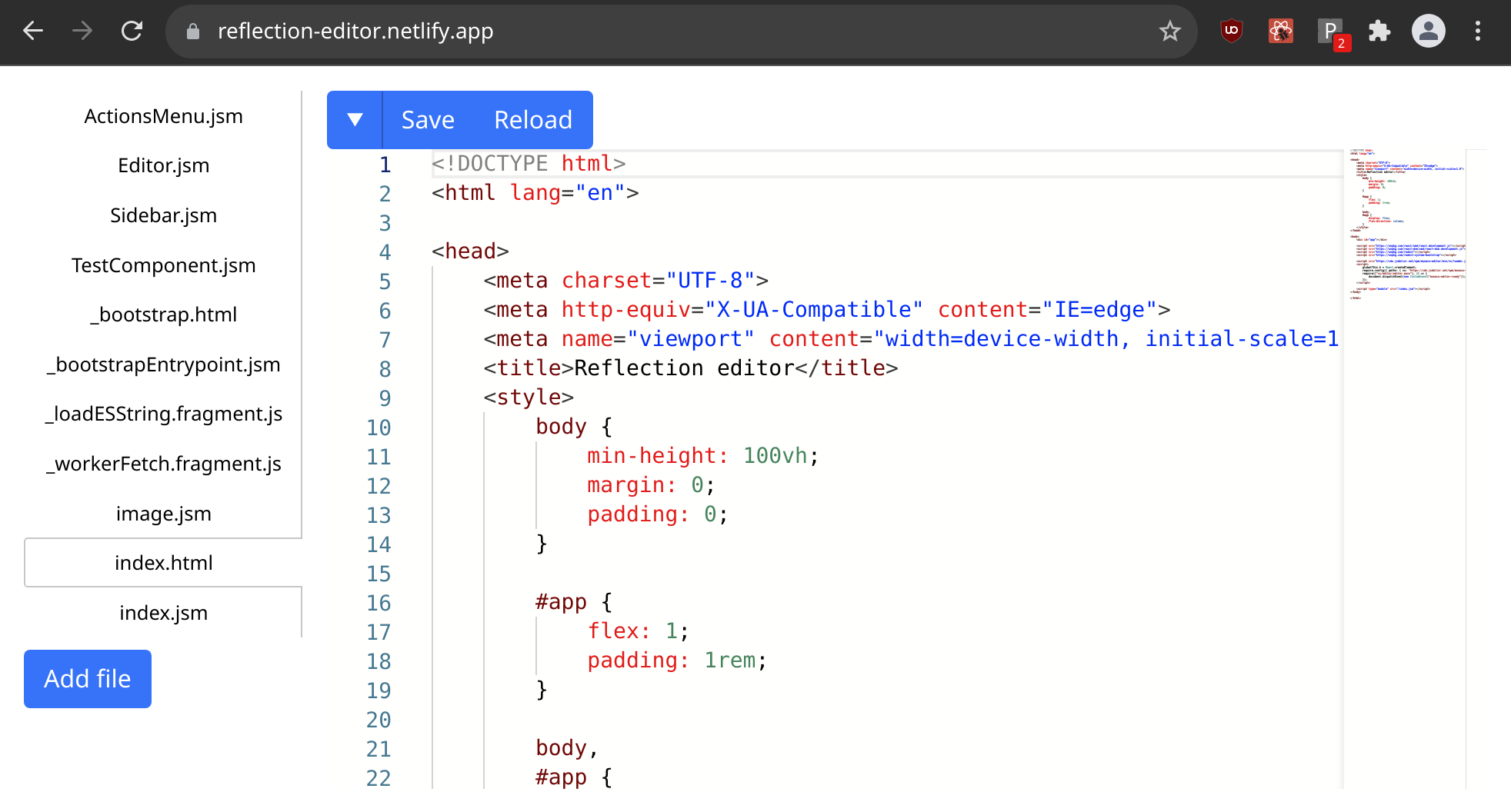 Reflection editor by Merlin04