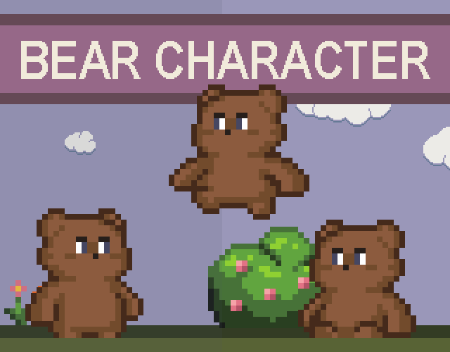 Bear Platformer Character by SolaarNoble