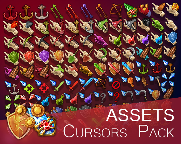 Assets: Magic Crystal Cursors Pack 6 [+171] by Wenrexa