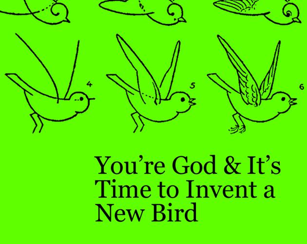You're God & It's Time to Invent a New Bird by Lee LeBreton