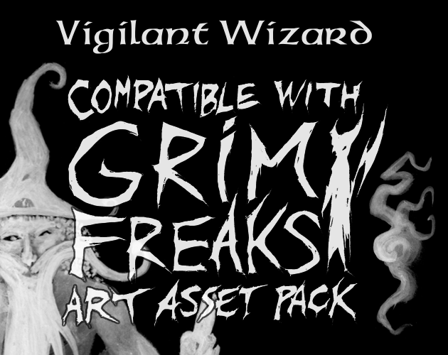 Vigilant Wizard – Grim Freaks expansion stock art pack #4 by War Claw Games