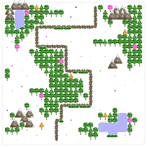 SNOW BIOME (mini-map tileset) by sweett