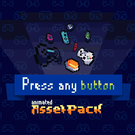 Press Any Button - Animated Asset Pack by Jan Barboza | GGCoffee