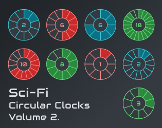 VTT Sci-Fi Circular Clocks - Volume 2. by Lazarus