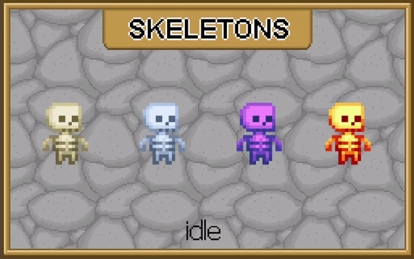 Skeleton || Pixel Asset Pack | GameDev Market