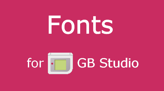 Fonts for GB Studio by MxAshlynn