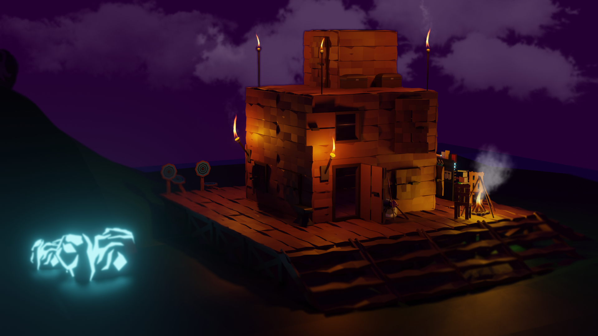 Low Poly Survival Game Assets + Low Poly Modular Buildings by Barely ...
