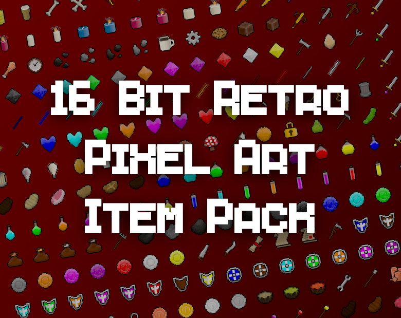 16 bit Retro RPG Pixel Art Item Pack by Pixel Pusher