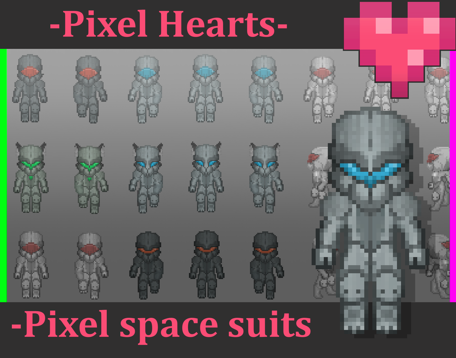 Pixel space suits by Ratio (DWAI)