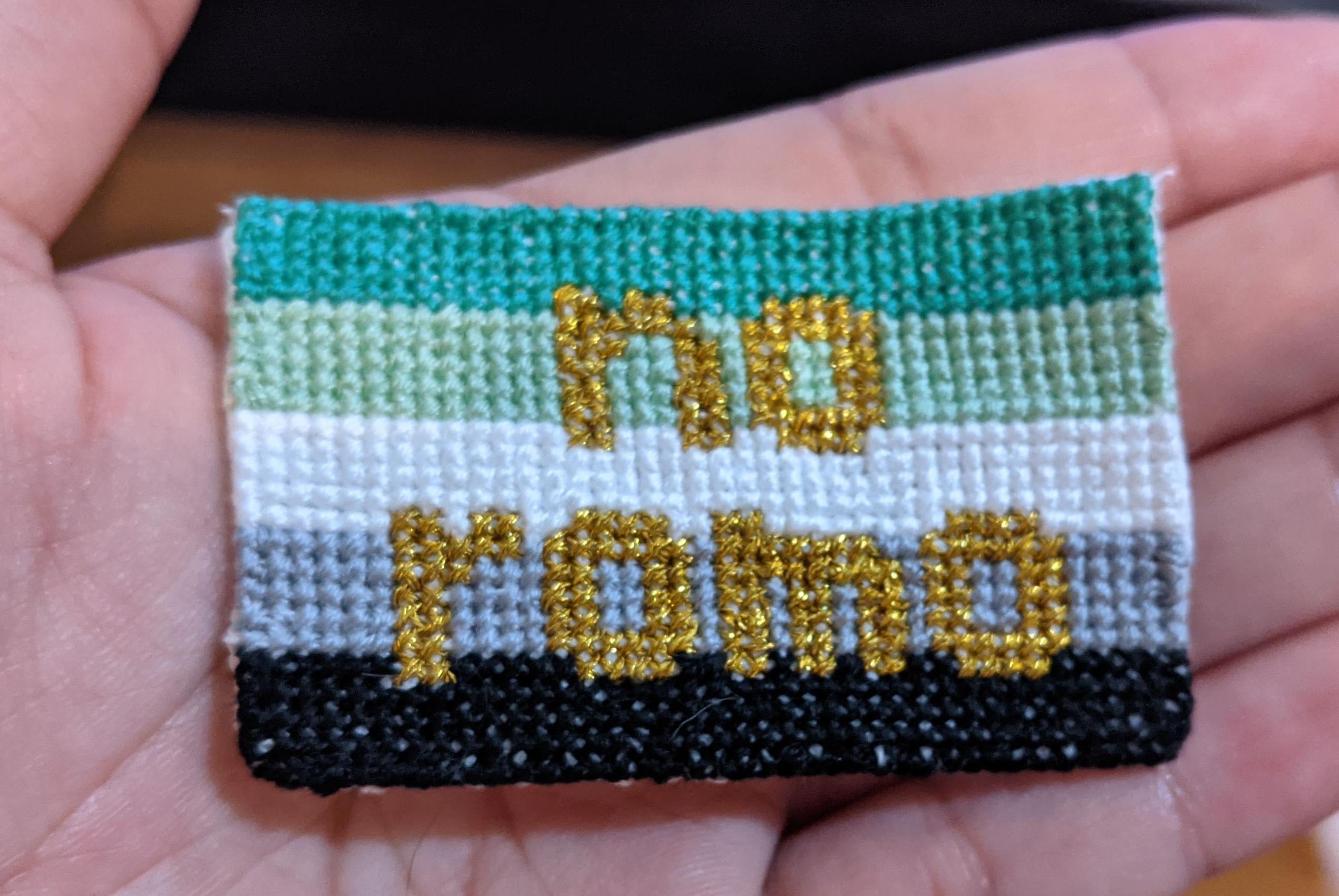 No Romo Patch Cross Stitch Pattern by rip_in_pepperinos