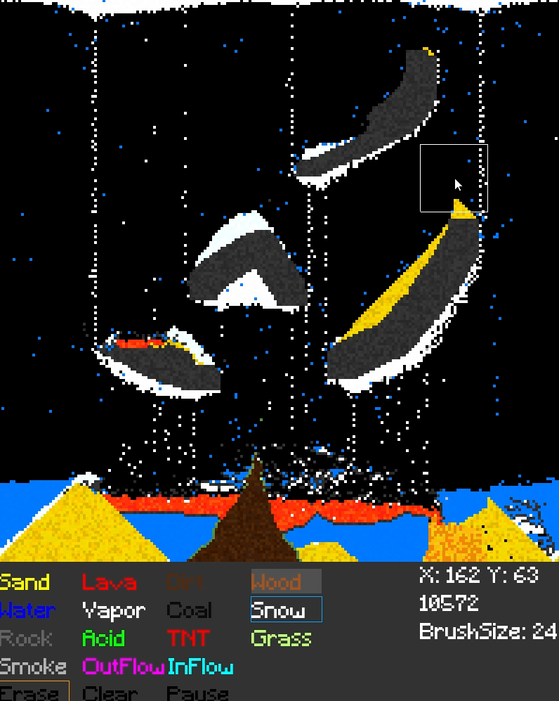 Falling Sand Simulation by henrikgram