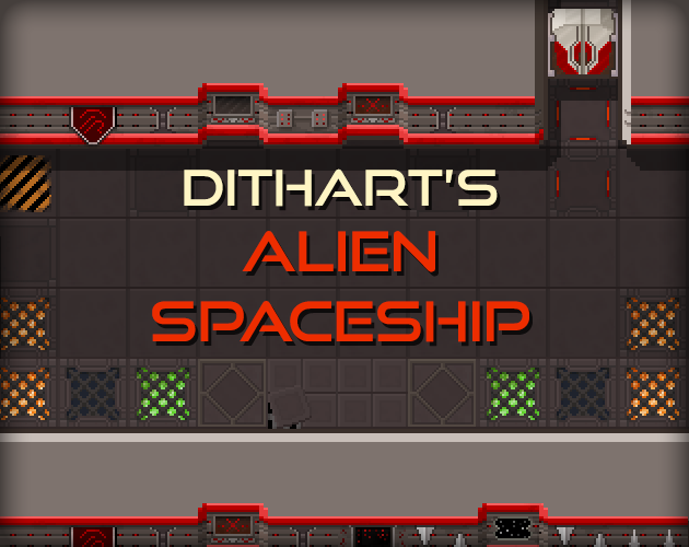 DithArt's Sci-Fi Tileset 3 - Alien Spaceship by DithArt