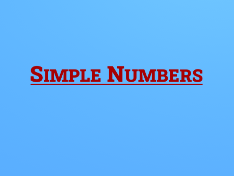 Simple Numbers by BolshoyPrikolGames