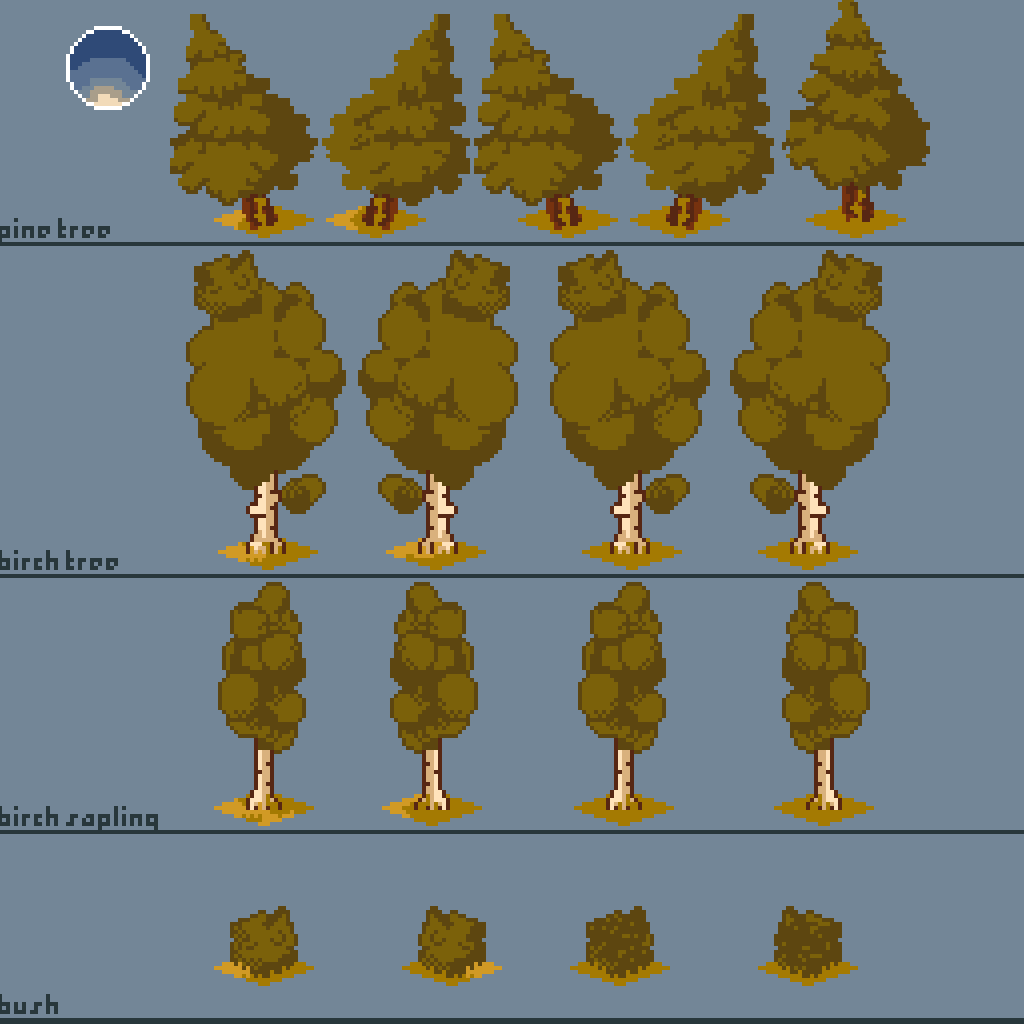 Foliage Variation Isometric Tilemap For Anything By Grami