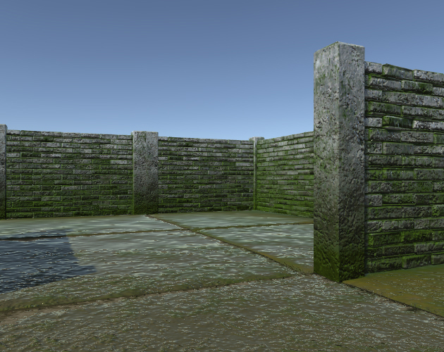 Brick Wall and Ground by Demented Soul Studio