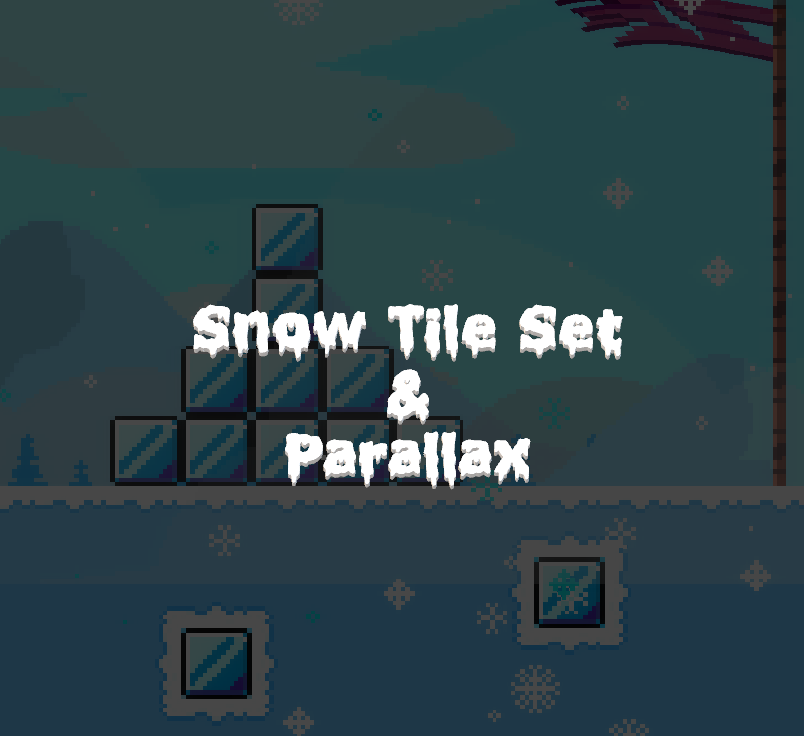 Snow Tile Set With Parallax Background by UEG Productions