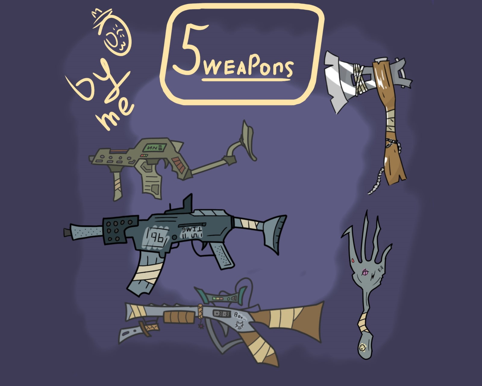 5 Cartoon Weapons by LiWorDev