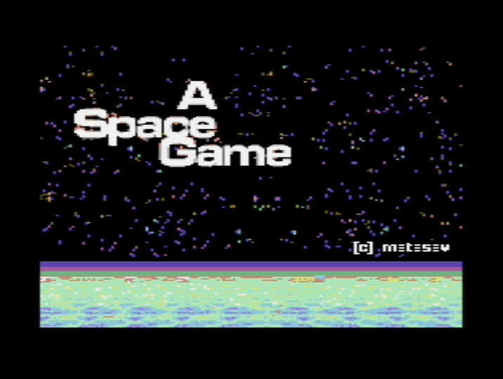 A Space Game (Commodore 64, C64) by metesev