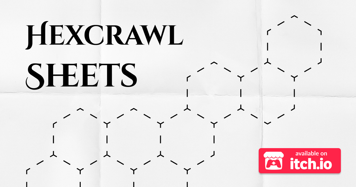 Hexcrawl Sheets by Lazarus