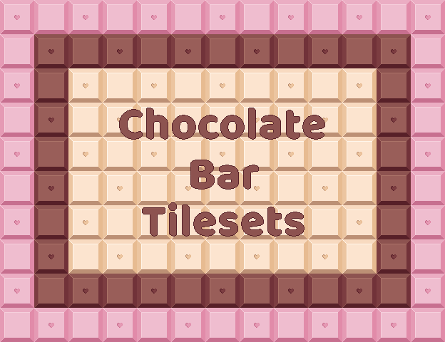 2d Top Down Chocolate Bar Tileset Pack by UchiMama