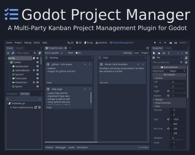 Godot Project Manager by Nimble Beasts