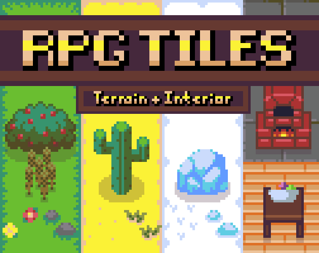 RPG 16x16 Terrain + Interior by Sun Dog Games