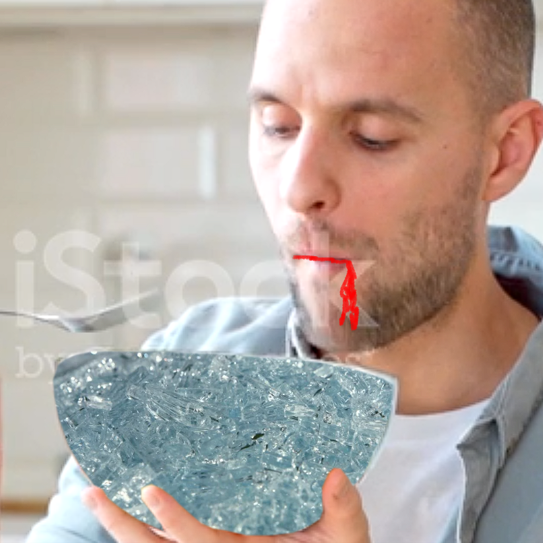 Glass Eating Simulator by Reilly Patton