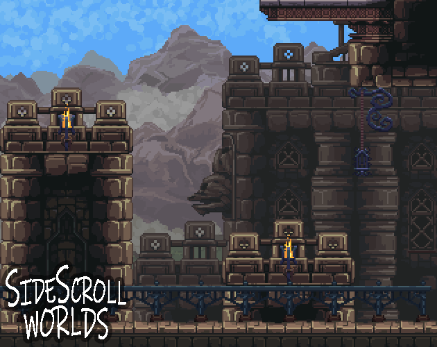 SideScroll Worlds Castle Pack by Szadi art.