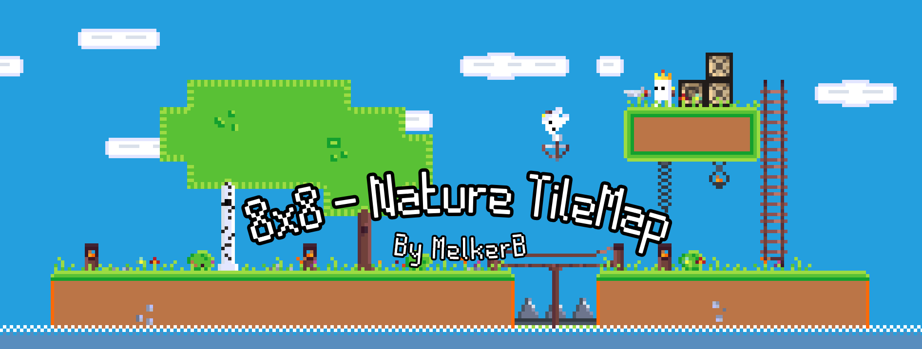 8x8 - Nature TileMap by MelkerB
