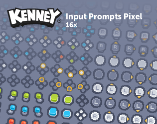 Input Prompts Pixel 16× by Kenney (Assets)
