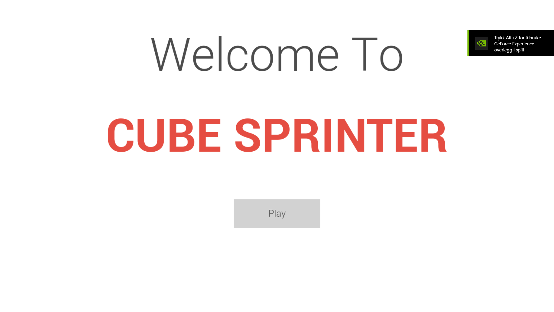 Cube Sprinter by GeneralTics