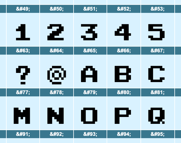 TrialAndError pixel font by bluematt