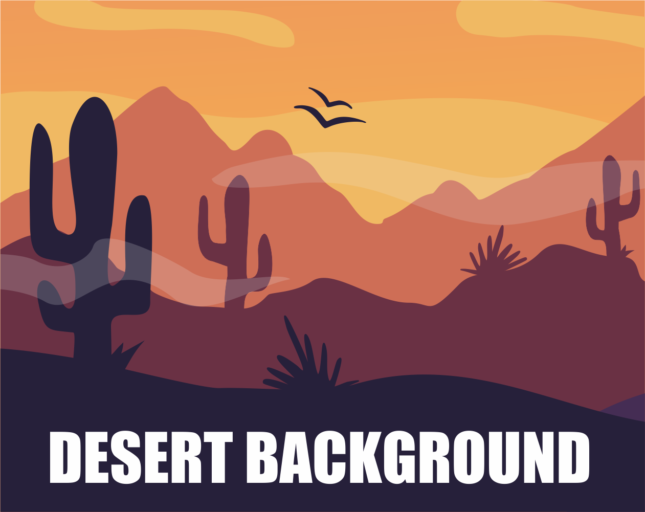 Desert Background Vector by Matjannaaa
