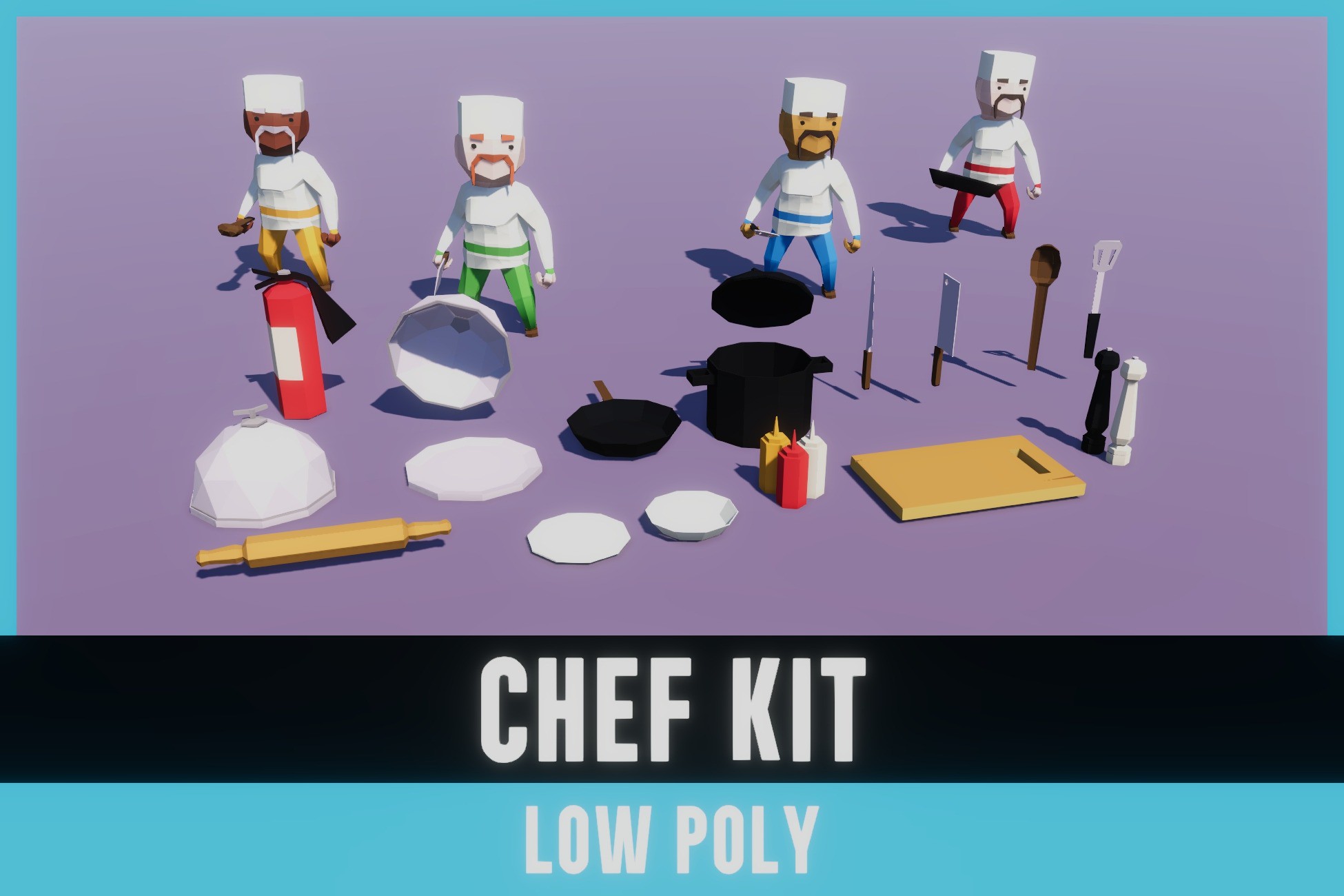 Chef Kit - Poly Style by camisadostudios