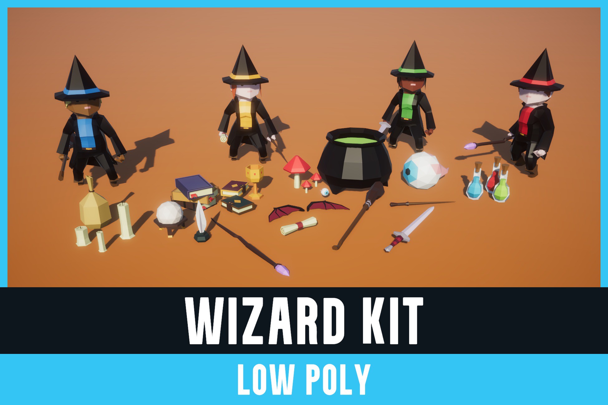 Wizard Kit - Poly Style by camisadostudios