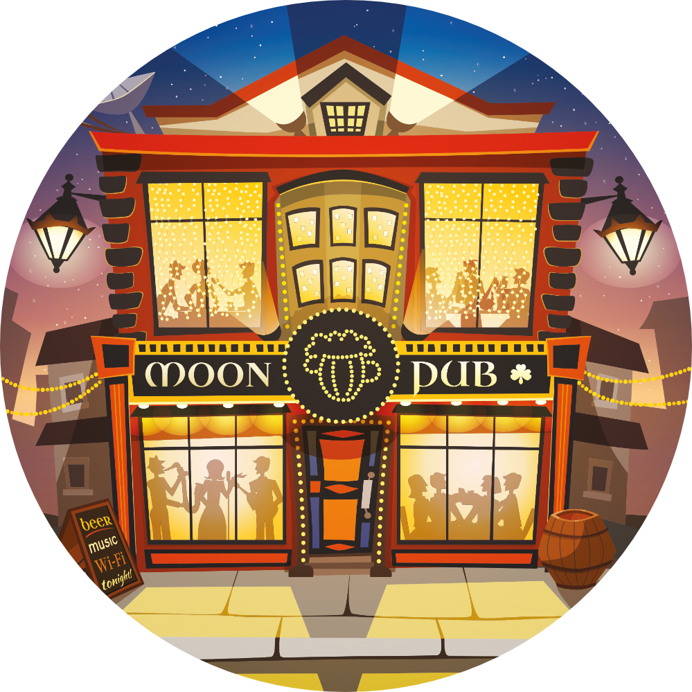 Le Moon Pub by Axolotl