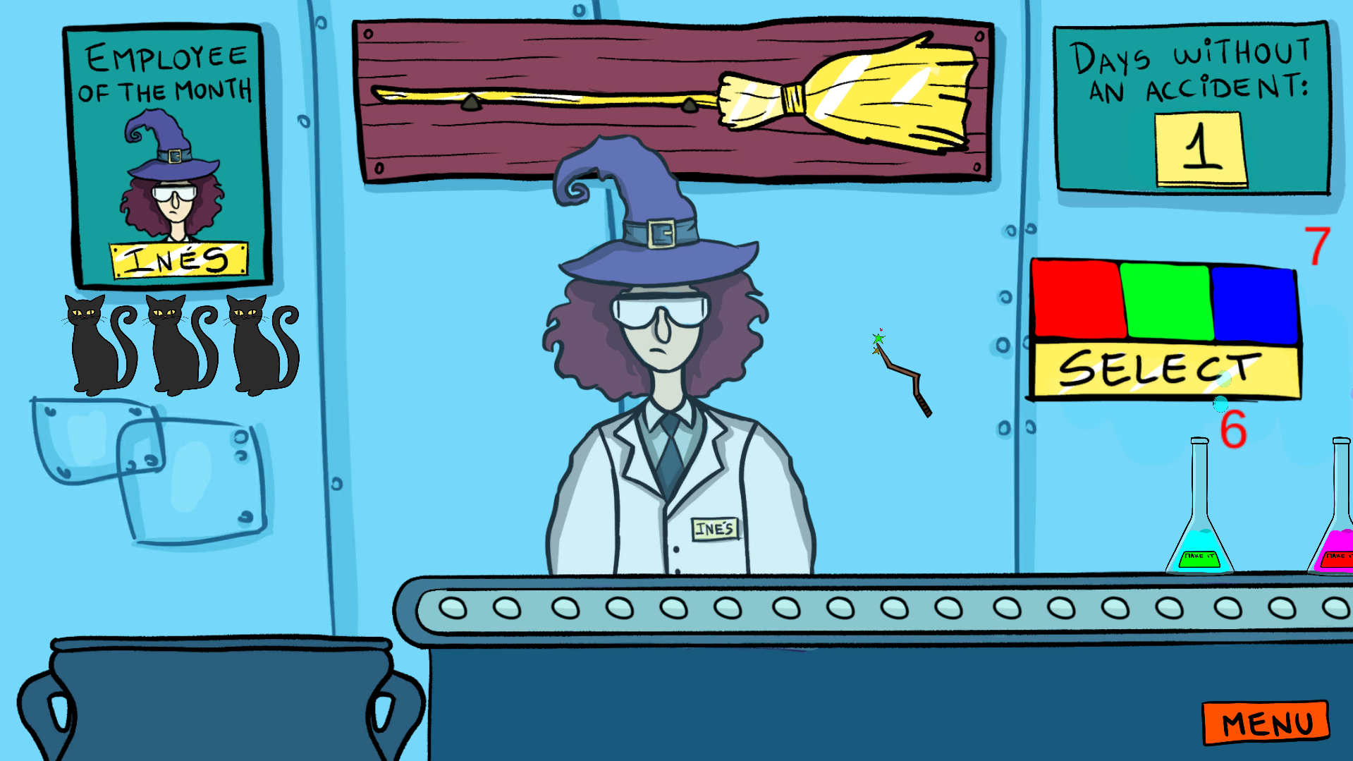 Ines Table's Unstable Potion Factory by Agushmar