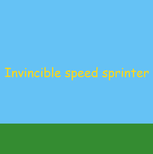 Invincible speed sprinter by Kubmej
