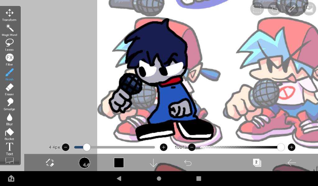 give me your oc and an fnf character to put it over - Talk and Chill ...