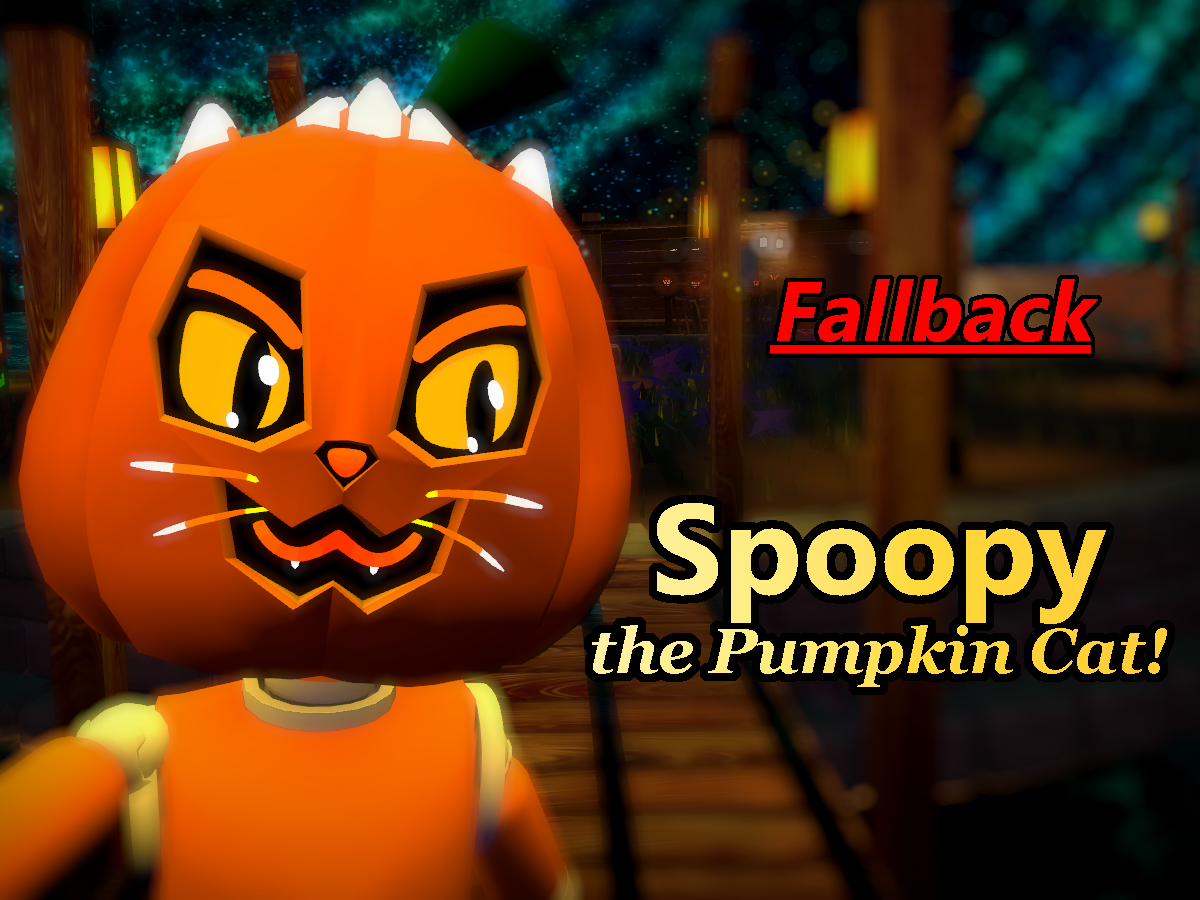 Spoopy the Pumpkin Cat by FrostKittyPaw for VRChat Spookality Jam - itch.io